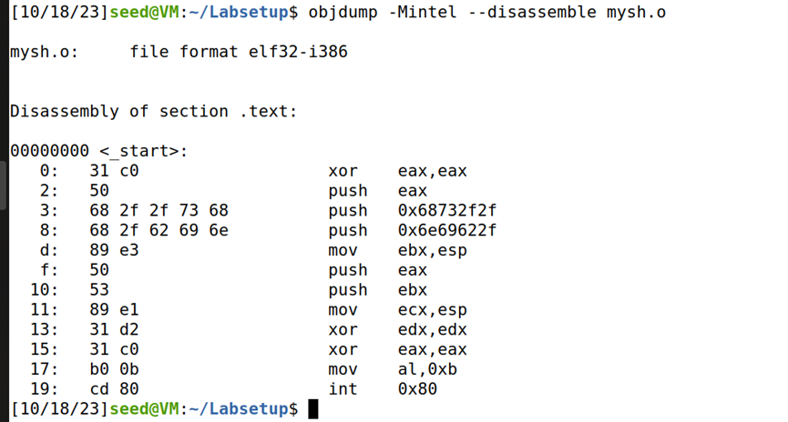 SEED：Shellcode Development Lab | 良月的小窝
