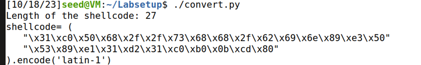 SEED：Shellcode Development Lab | 良月的小窝